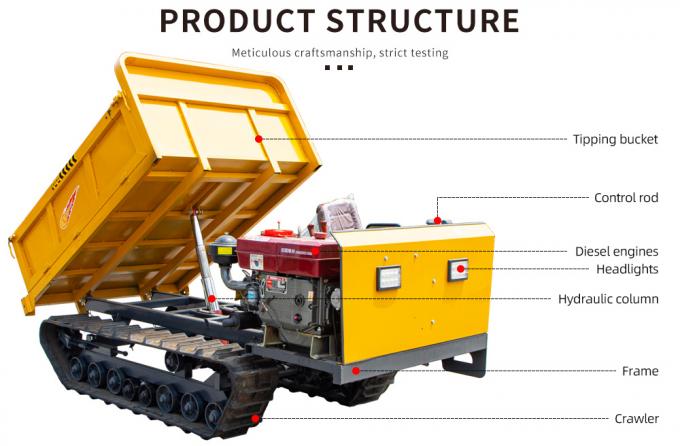 High Gradeability Mini Crawler Dumper