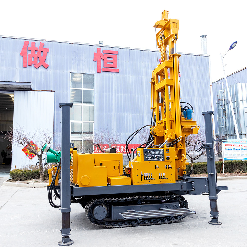 2.5km/h Water Well Drilling Rig 260m Drilling Depth Mobile Well ...